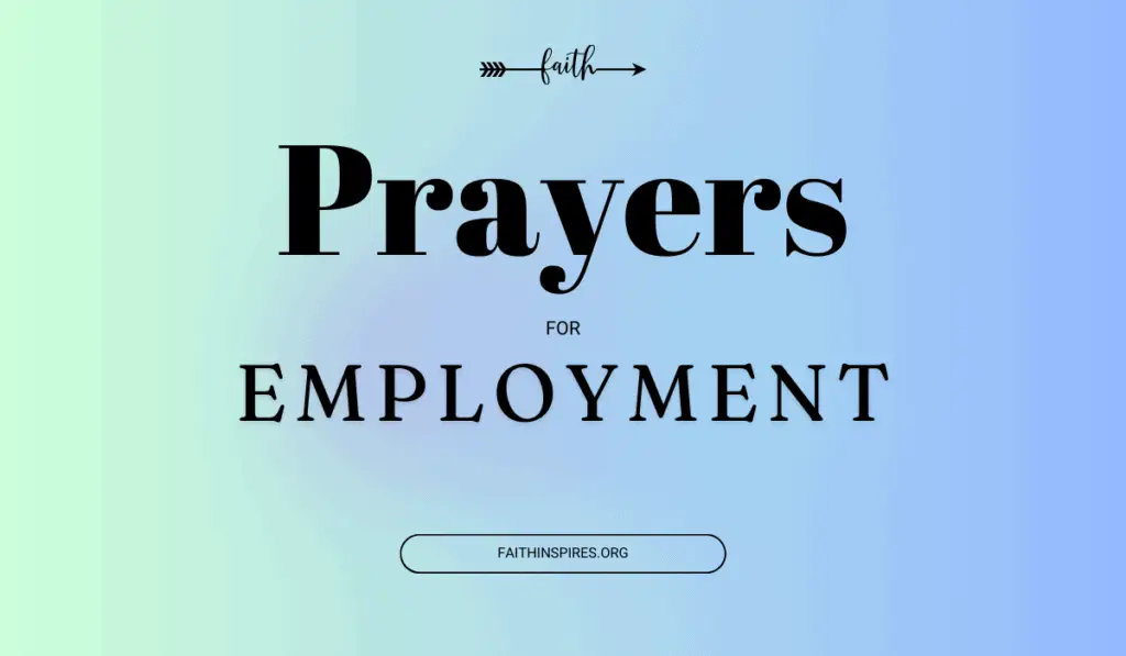 Catholic Prayers for Employment (Full List & Guide) - Faith Inspires