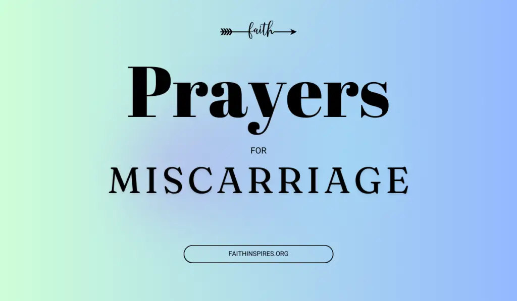 Catholic Prayers For Miscarriage (Full List & Guide) - Faith Inspires